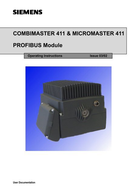 COMBIMASTER 411 & MICROMASTER 411 PROFIBUS Module