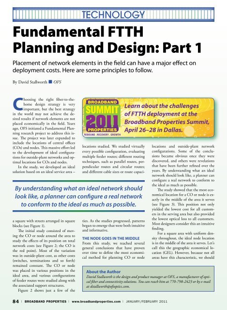 Fundamental FTTH Planning and Design: Part 1 - Broadband ...