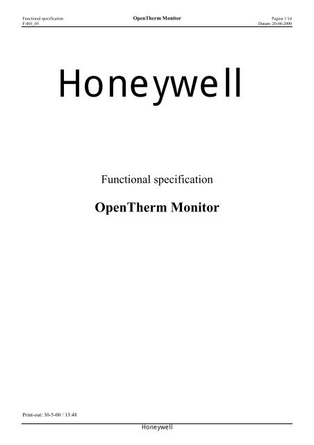 OpenTherm Monitor - Files
