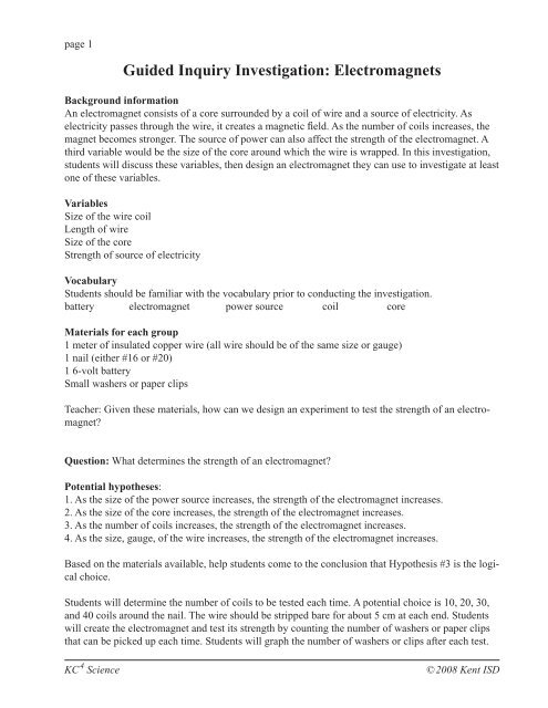 Guided Inquiry Investigation Electromagnets Resource.indd - ROE #13