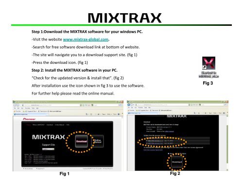 Step 1:Download the MIXTRAX software for your ... - Pioneer India