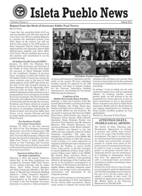 March - Pueblo of Isleta