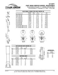 2 1/2" Cast Iron Curb Service Boxes - Bingham & Taylor