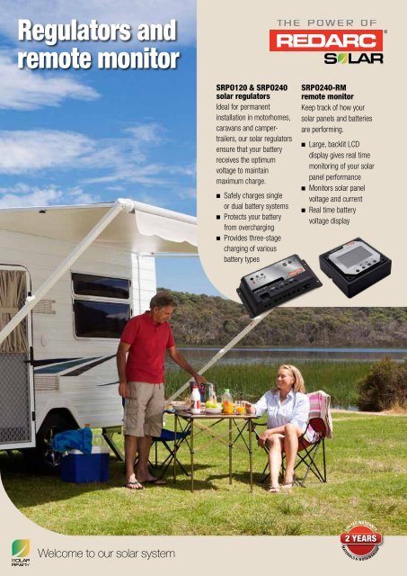 Product Brochure Regulators - REDARC Electronics