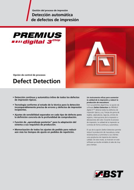 Defect Detection - BST International GmbH