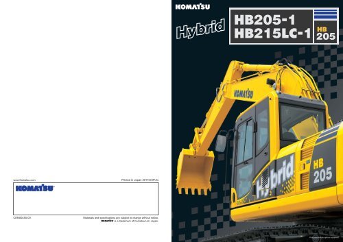 HB215LC-1 HB205-1 - Komatsu