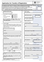 RMS Customer Number Application - Organisation - RTA