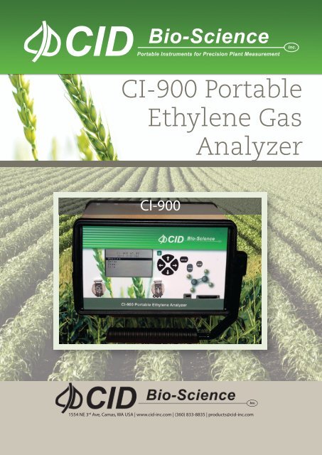 CI-900 Portable Ethylene Gas Analyzer - CID, Inc.