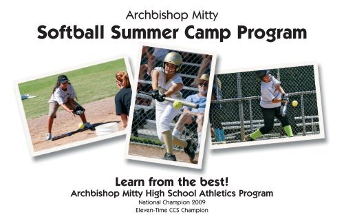Softball Summer Camp Program - Archbishop Mitty High School