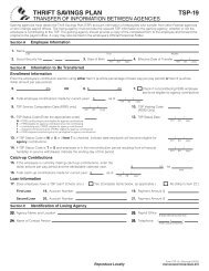 Form TSP-25 - Thrift Savings Plan