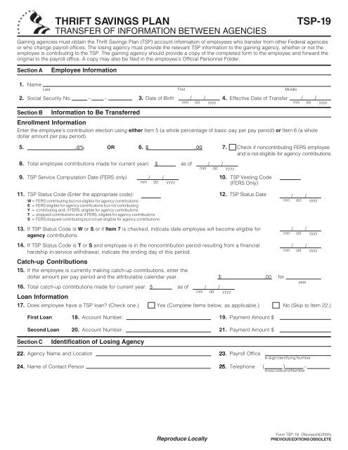 Federal Thrift Savings Plan Login