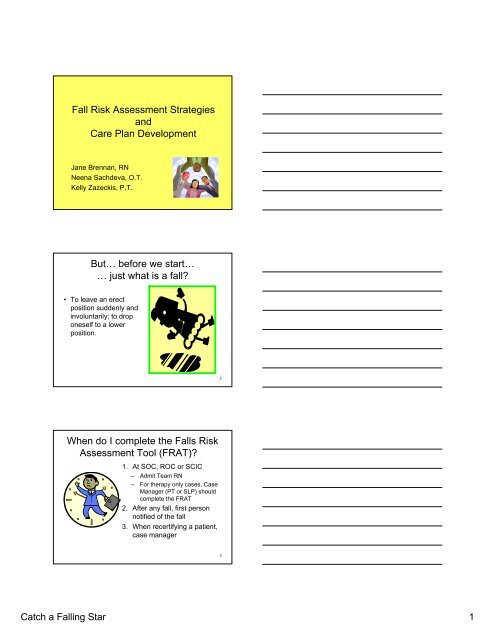 Fall Risk Assessment Strategies and Care Plan Development