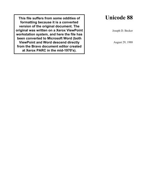 Unicode 88