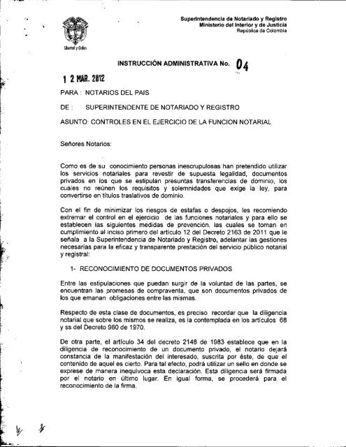Sello Notarial En Carta