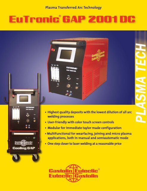 Eutronic Gap 2001 2012 spreads.indd - Castolin Eutectic