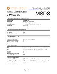 (MSDS) Sulfated Castor Oil - Natural Sourcing, LLC