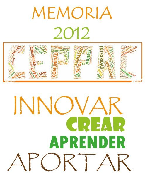 INNOVAR CREAR APRENDER APORTAR