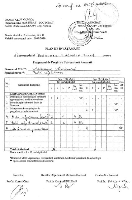 Catalog - USAMV Cluj-Napoca