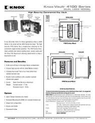 4400 Series Combination Lock Vault - Knox Box