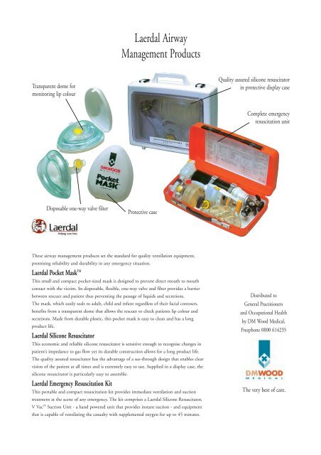 Laerdal Airway Management Products - DM Wood Medical