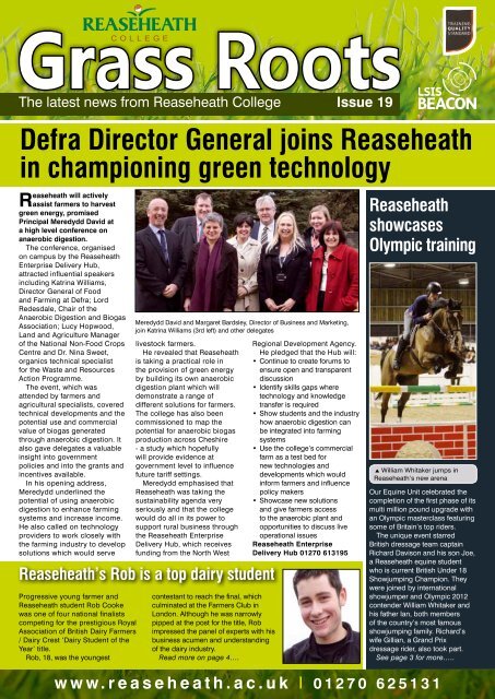 GrassRoots Edition 19 - Reaseheath College