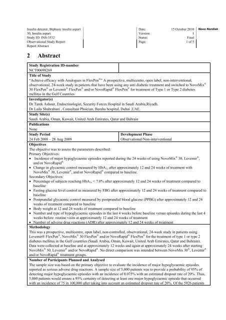 2 Abstract - Clinical Trials at Novo Nordisk