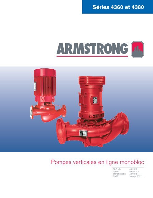 SÃƒÂ©ries 4360 et 4380 - Armstrong Pumps