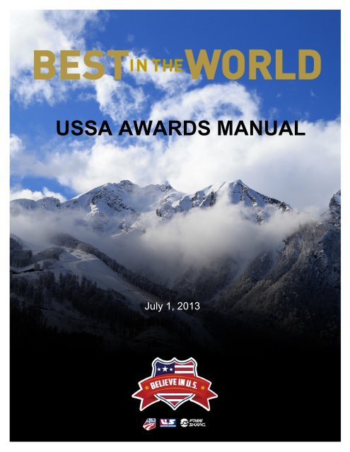 USSA AWARDS MANUAL