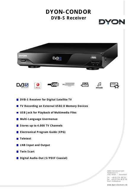 DYON-CONDOR DVB-S Receiver