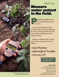 SmartFieldLysimeterDatasheet.pdf Smart Field Lysimeter Data ...