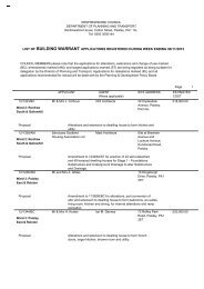 list of building warrant applications registered during week ending ...