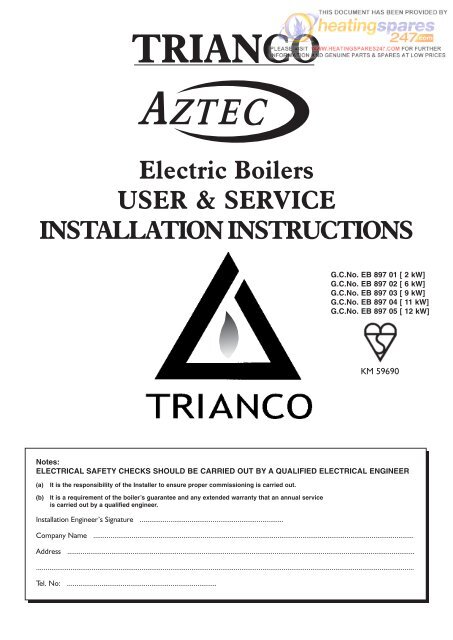 TRIANCO - Heatingspares247.com