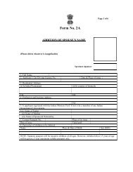 Form No. 5 - the Embassy of India, Kuwait