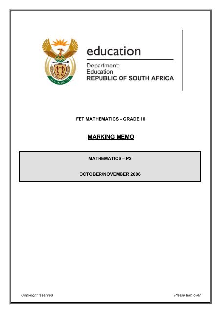 Gr10 Maths P2 Memo 2006.pdf