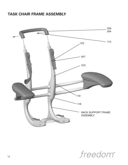 TASK CHAIR FRAME ASSEMBLY