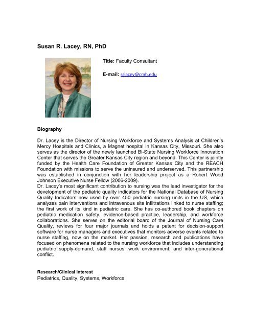 Susan R. Lacey, RN, PhD