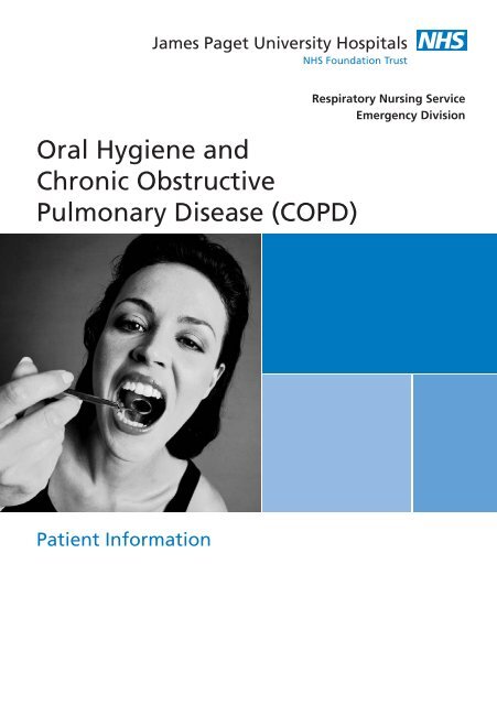 Oral Hygiene and Chronic Obstructive Pulmonary Disease (COPD)
