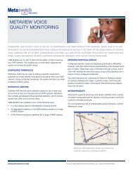 METAVIEW WEB - Metaswitch