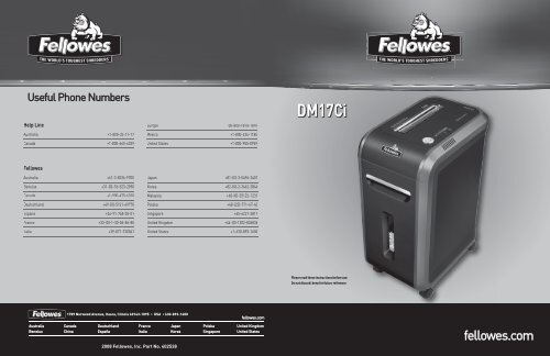 DM17Ci DM17Ci - Fellowes