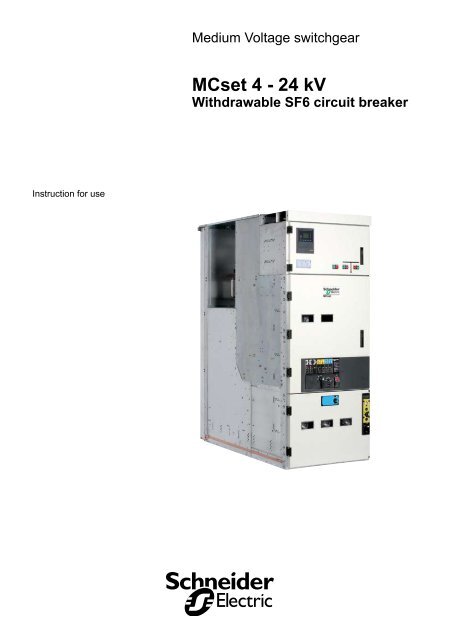 MCset 4 - 24 kV - Schneider Electric