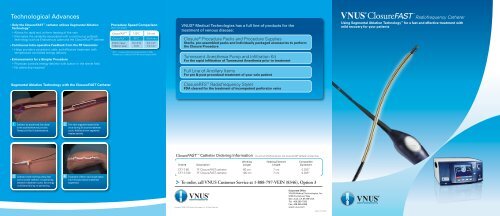 VNUS ClosureFAST Catheter - V-Tech