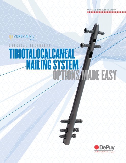 VERSANAILÃ¢Â„Â¢ TTC Surgical Technique - Biomet