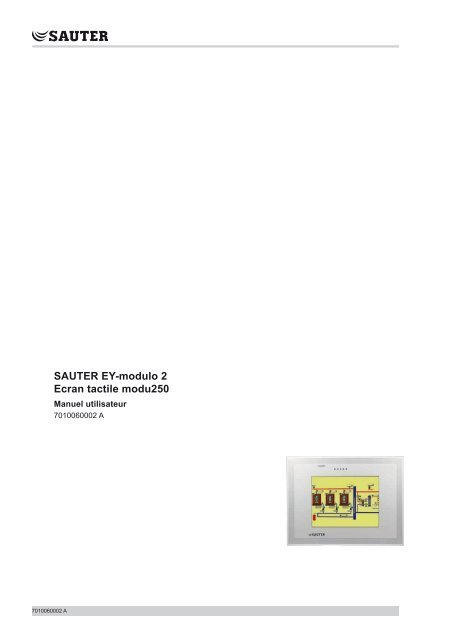 EY-OP250F001: Touch Panel (7010060002 A) - sauter-controls.com ...