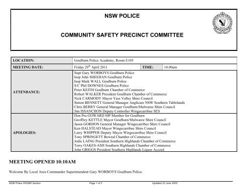 NSW POLICE SERVICE - NSW Police Force