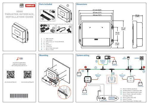 SD80 Autopilot Computer - Installation Guide - Simrad Yachting