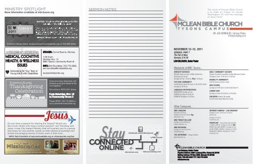 ONLINE - McLean Bible Church