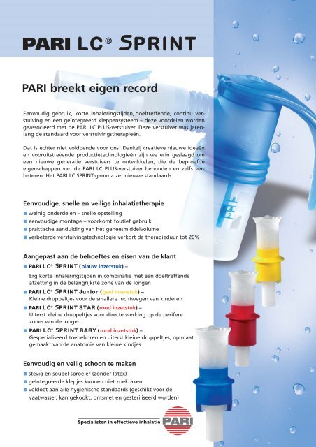 PARI LC SPRINT Folder NL - Huisman Mediap