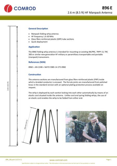 HF Manpack Antenna - Comrod
