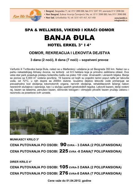 BANJA ĐULA - Kontiki