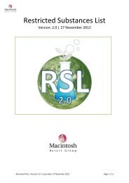 Restricted Substance List (pdf - 240.6Kb) - Gildan